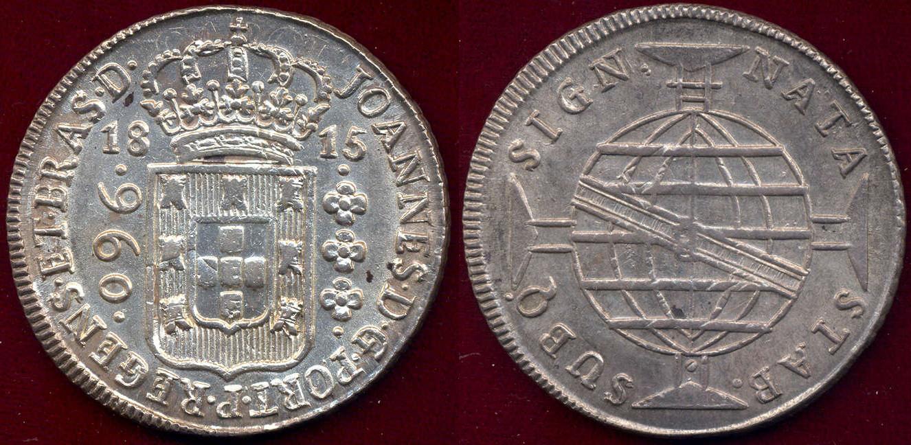 BRAZIL 1815 960 REIS A | South American Coins