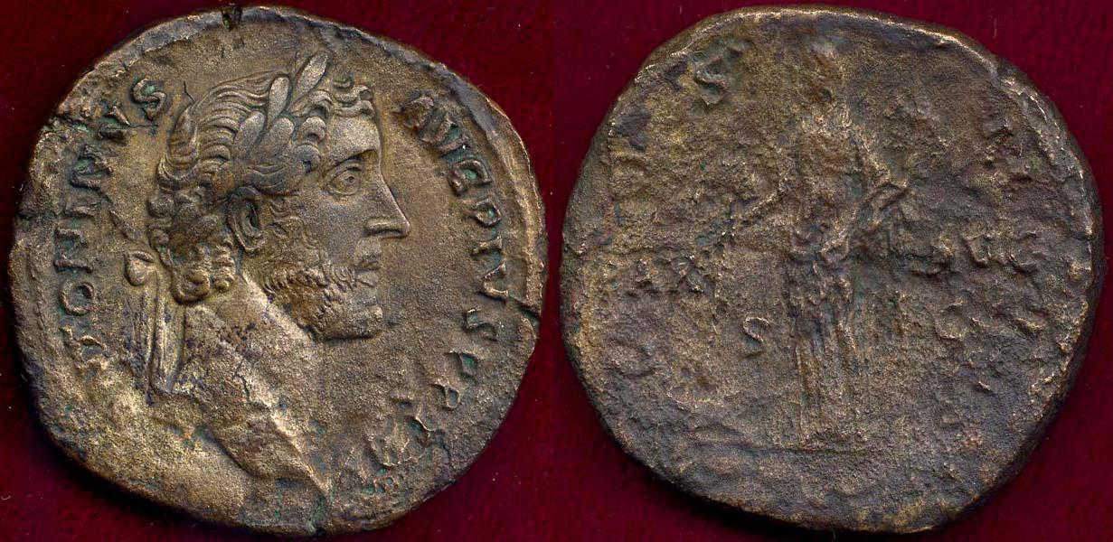 ANTONINUS PIUS c. 147 AD SESTERTIUS | Roman Imperial Coins