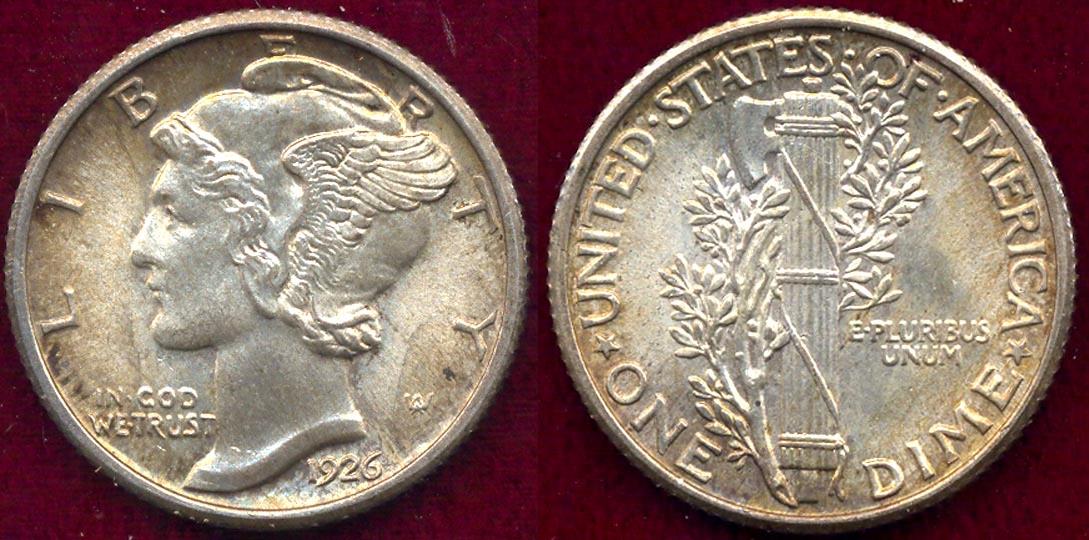 1926 MERCURY DIME MS64 | 10 Cents