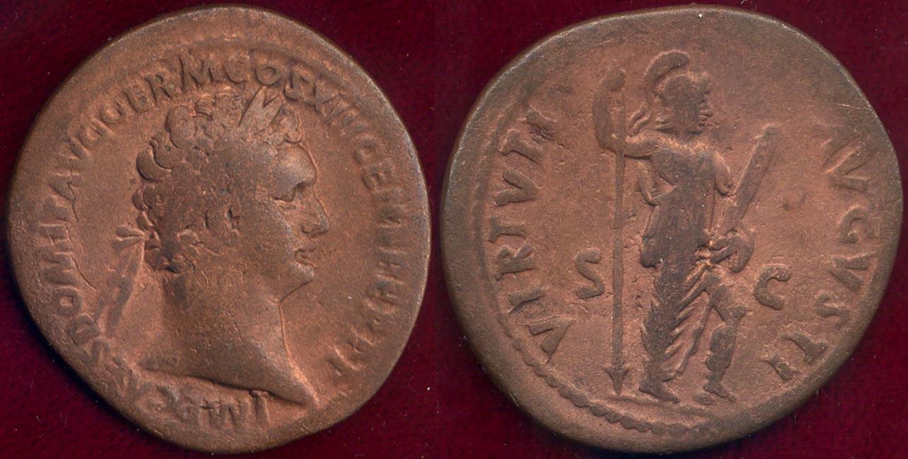 DOMITIAN 92-94 AD AE AS | Roman Imperial Coins