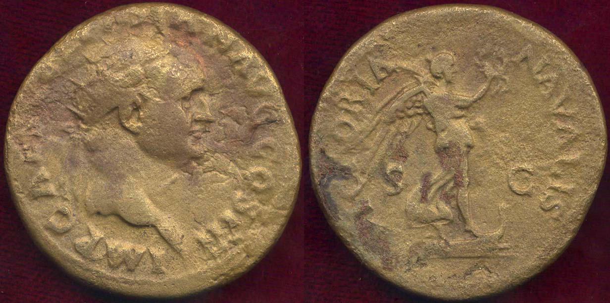 VESPASIAN 69-79 AD BRASS Dupondius | Roman Imperial Coins