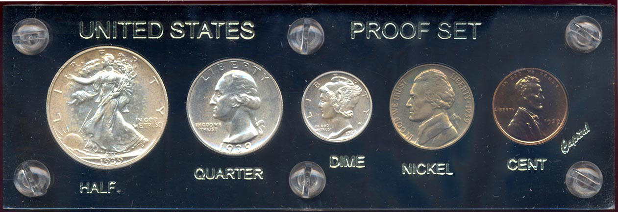 1939 U.S. PROOF SET ... GEM SET | Proof Sets and Mint Sets