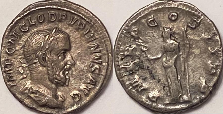 Pupienus AR (Silver) Denarius