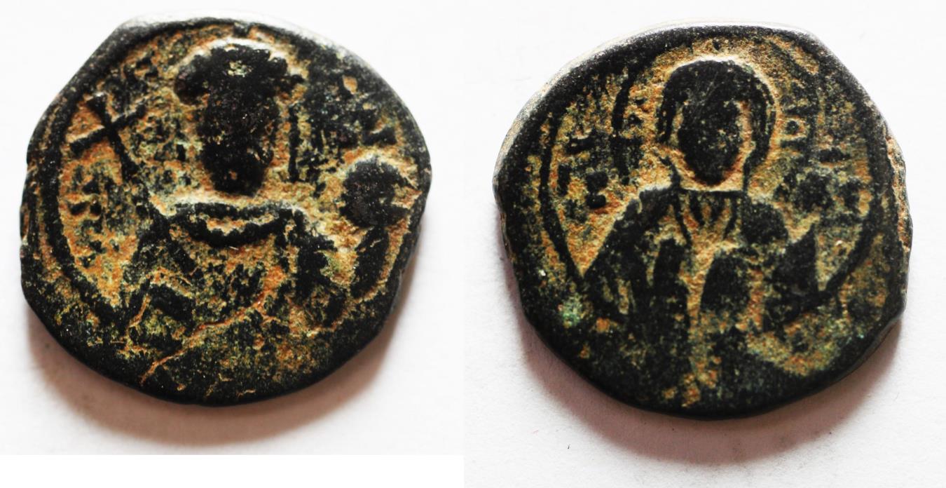 BYZANTINE. Alexius I Comnenus (1081-1118). AE tetarteron | Byzantine Coins