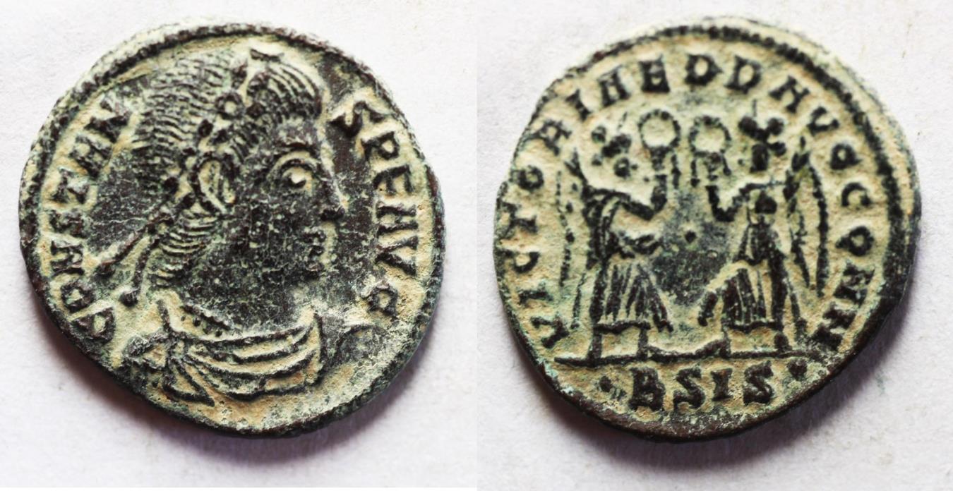 CONSTANS AE 4 . ORIGINAL DESERT PATINA | Roman Imperial Coins