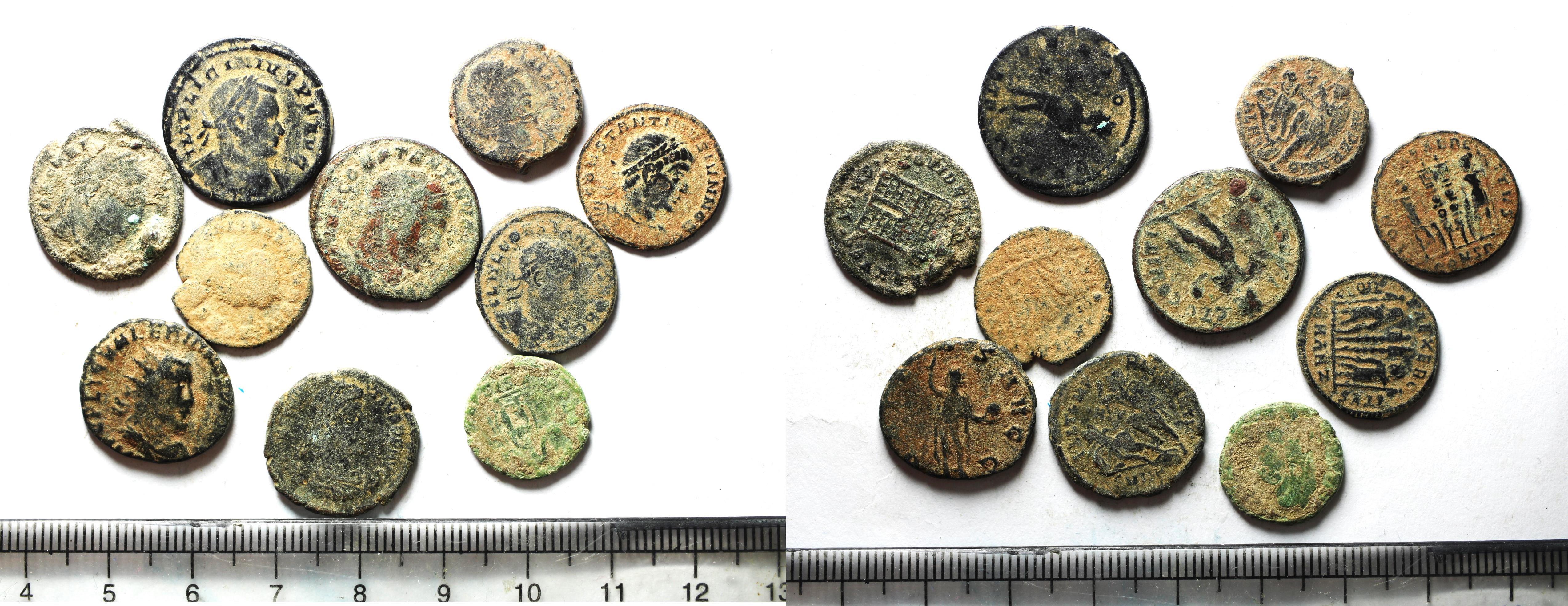 AS FOUND. LOT OF 10 ROMAN BRONZE COINS | Lots & Collections