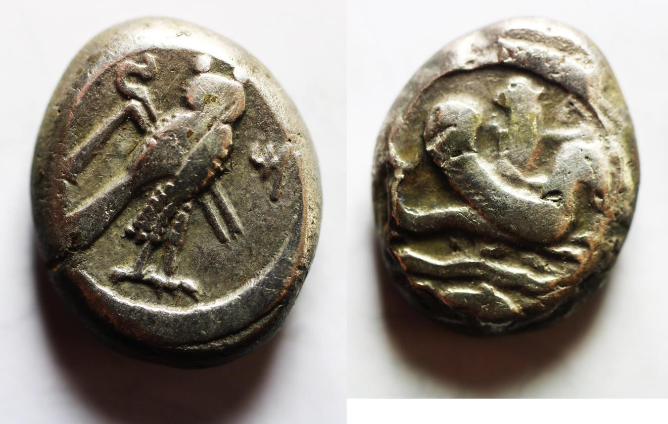 PHOENICIA, Tyre. Uncertain king. Circa 393-358 BC. AR Shekel | Greek Coins