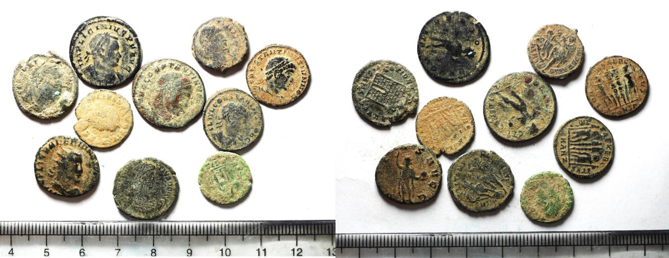 AS FOUND. LOT OF 10 ROMAN BRONZE COINS | Lots & Collections