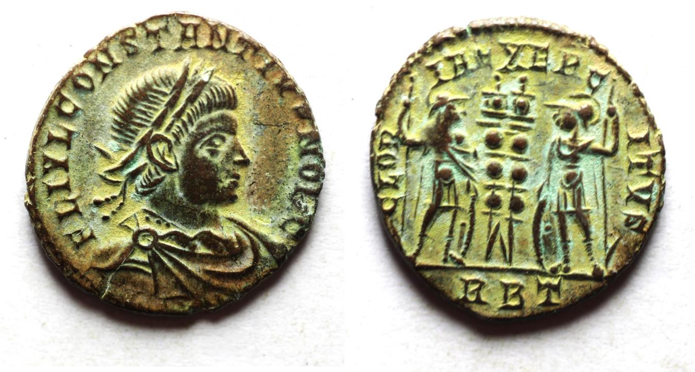 ROMAN IMPERIAL. CONSTANTINE II AE FOLLIS | Roman Imperial Coins