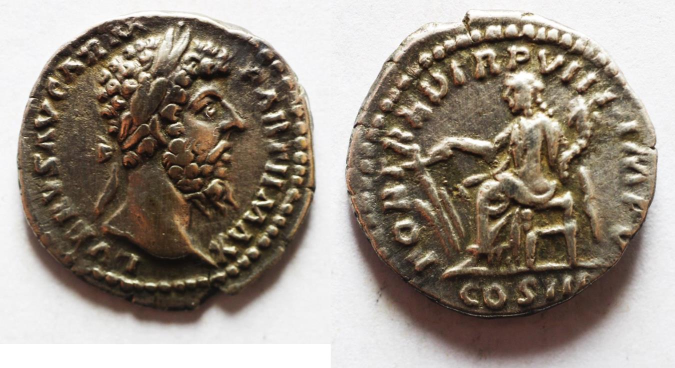 Lucius Verus (AD 161-169). SILVER DENARIUS | Roman Imperial Coins