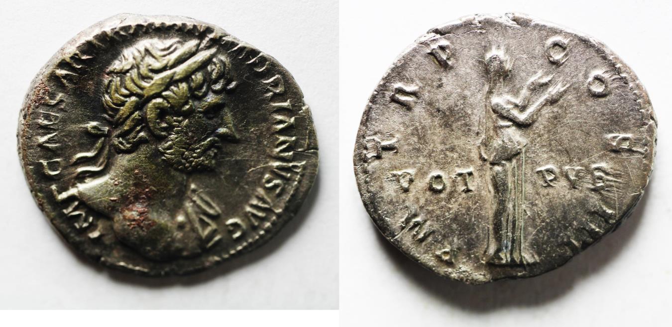 ROMAN IMPERIAL. HADRIAN SILVER DENARIUS | Roman Imperial Coins