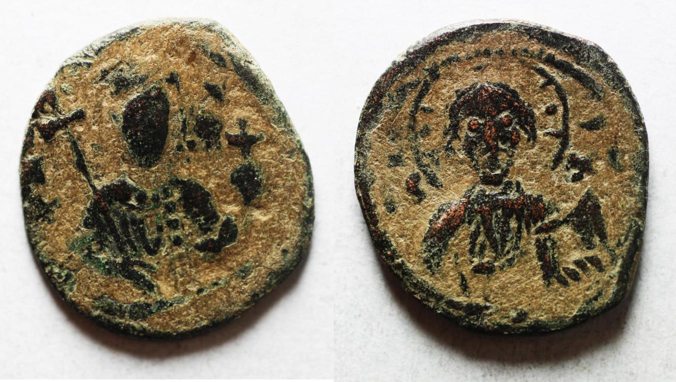 BYZANTINE. Alexius I Comnenus (1081-1118). AE tetarteron | Byzantine Coins