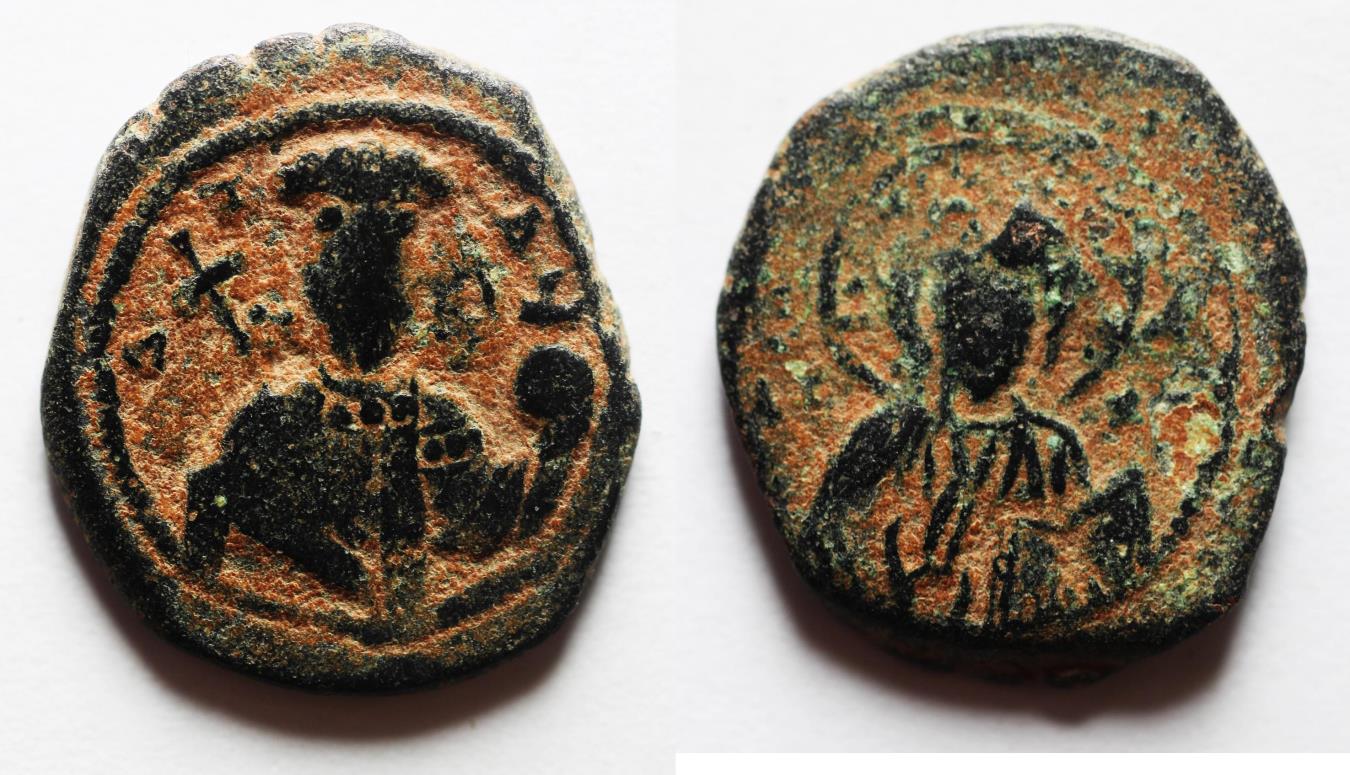 BYZANTINE. Alexius I Comnenus (1081-1118). AE tetarteron | Byzantine Coins