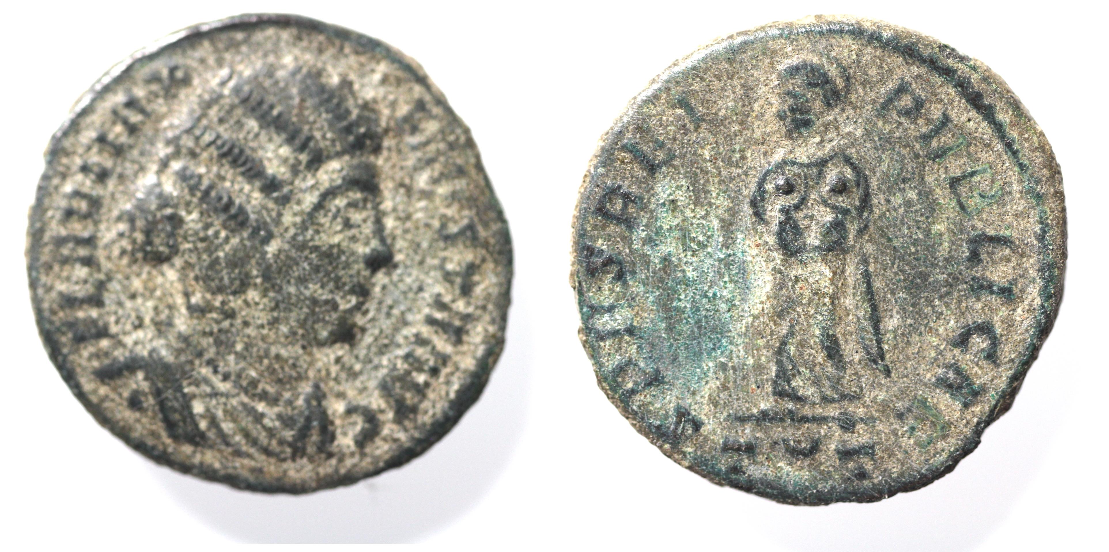 AS FOUND. FAUSTA AE FOLLIS | Roman Imperial Coins