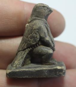 ANCIENT EGYPTIAN FAIENCE AMULET. HORUS / BES. 600 - 300 B.C | Antiquities