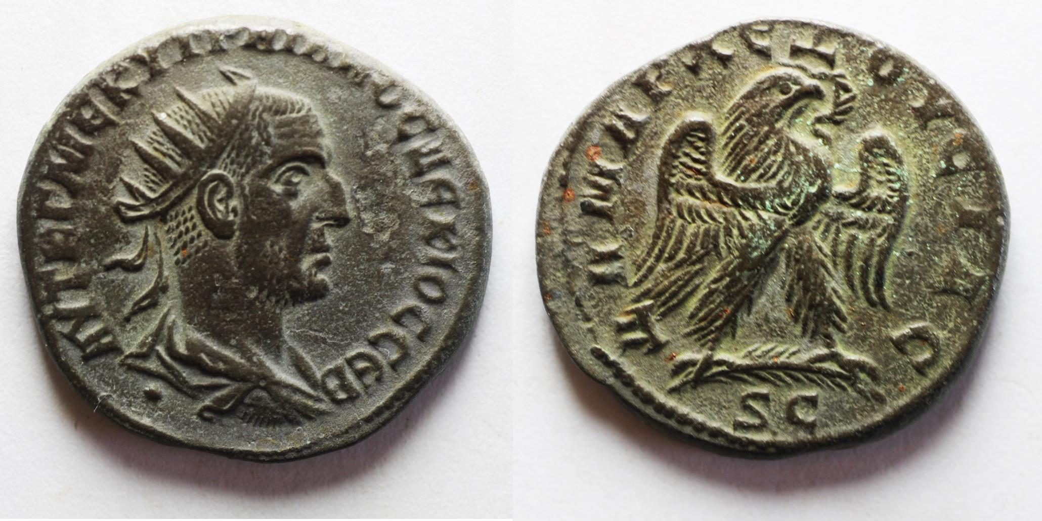 Trajan Decius (249-251). Seleucis and Pieria, Antioch. BI Tetradrachm