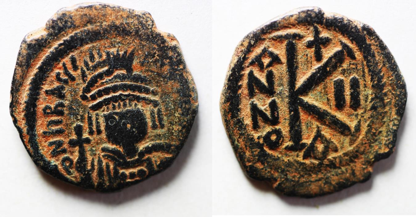 Heraclius. 610-641. Æ Half Follis | Byzantine Coins