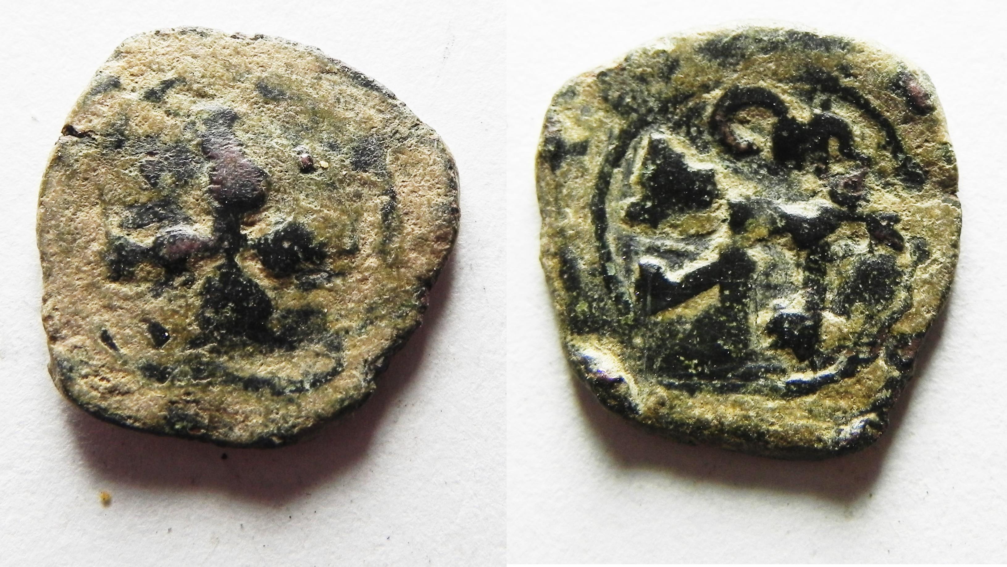 CRUSADERS, Lusignan Kingdom of Cyprus. Janus. 1398-1432. Æ Cartzia