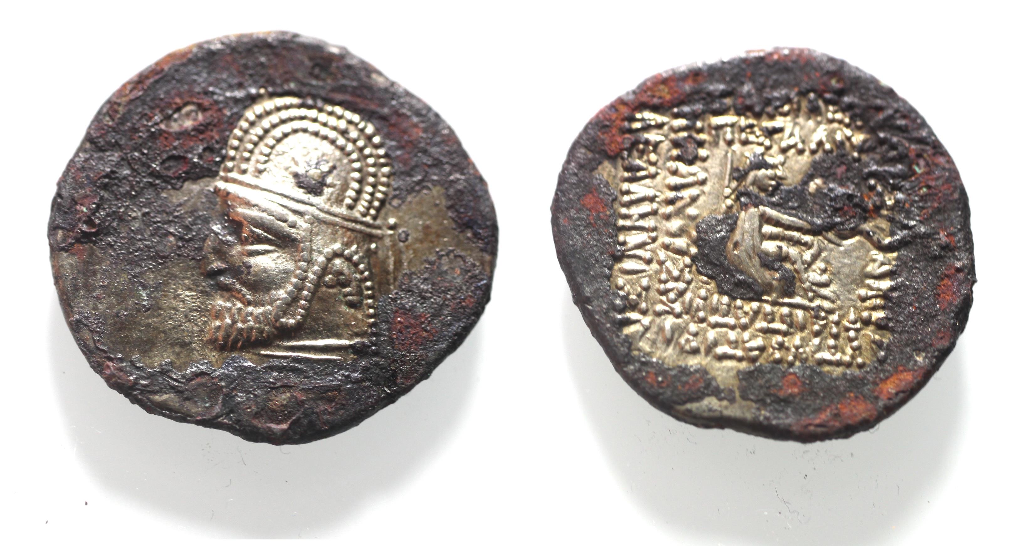 KINGS OF PARTHIA. Parthian Kingdom. SILVER DRACHM . | Ancient Eastern Coins