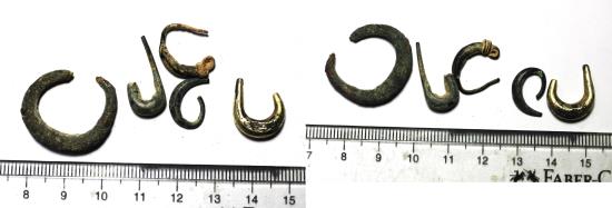 ANCIENT LEVANT. CURRENCY BEFORE COINS. SILVER RINGS. 800 - 700 B.C