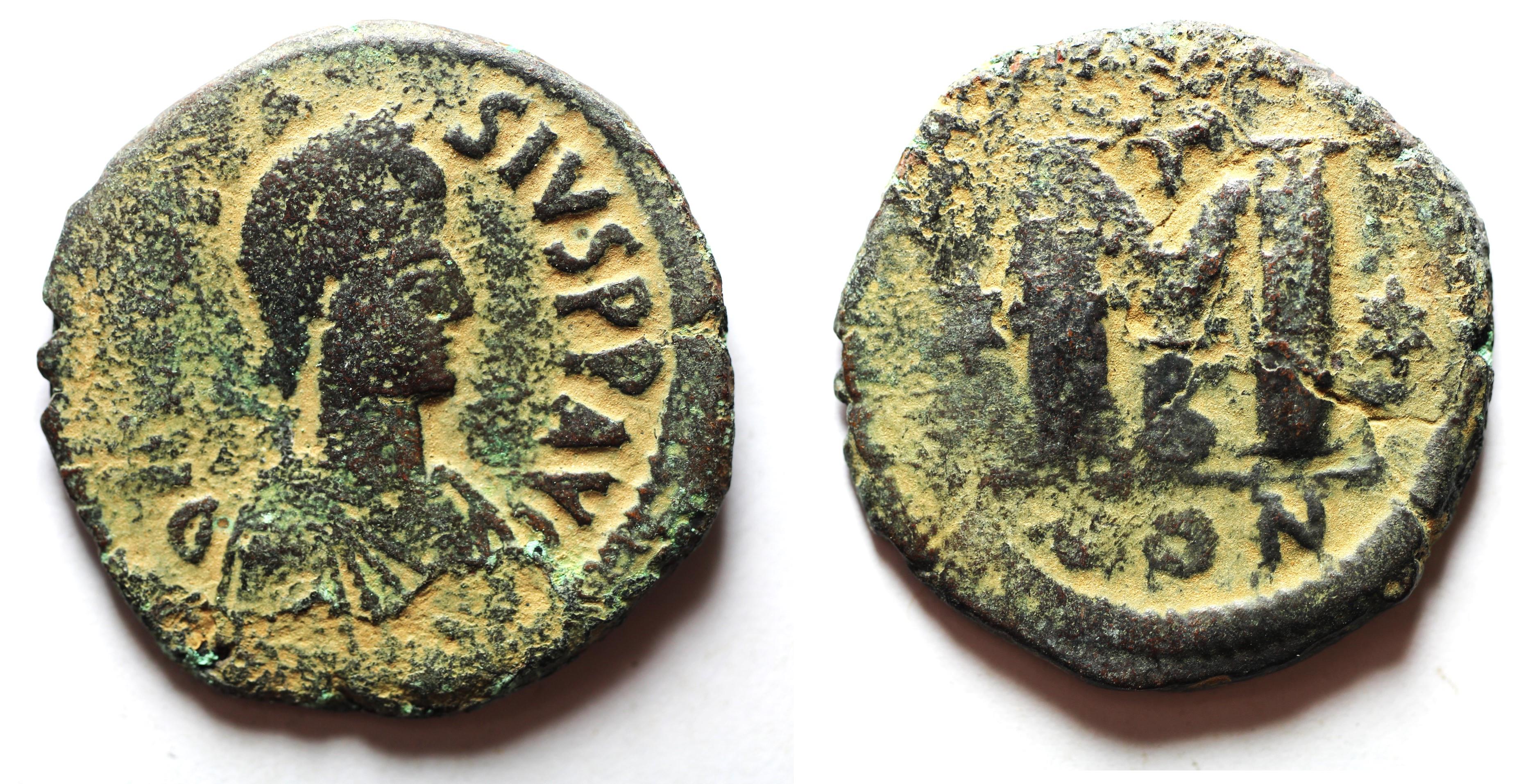 BYZANTINE. ANASTASIUS AE FOLLIS. CONSTANTINOPLE | Byzantine Coins