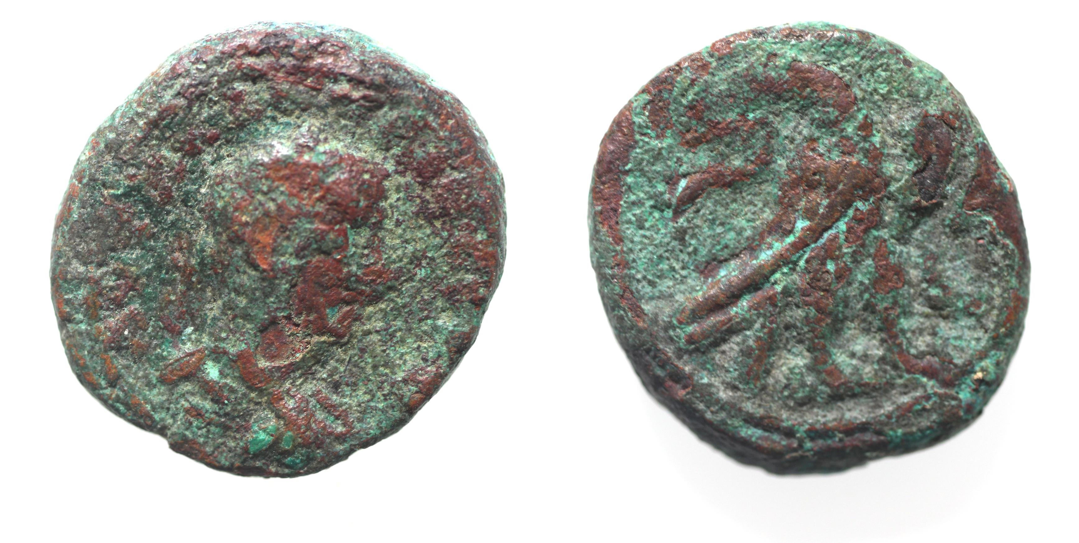 EGYPT. ALEXANDRIA. AE POTIN TETRADRACHM. AS FOUND | Roman Provincial Coins