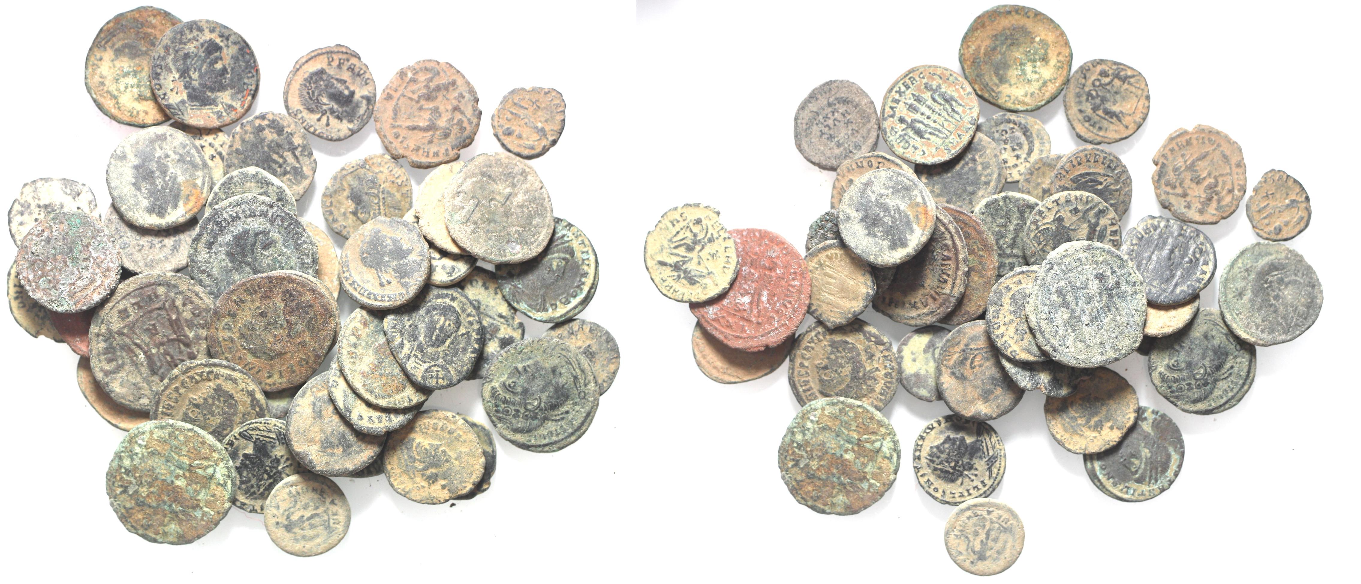 ROMAN. AS FOUND LOT OF 41 BRONZE COINS | Lots & Collections