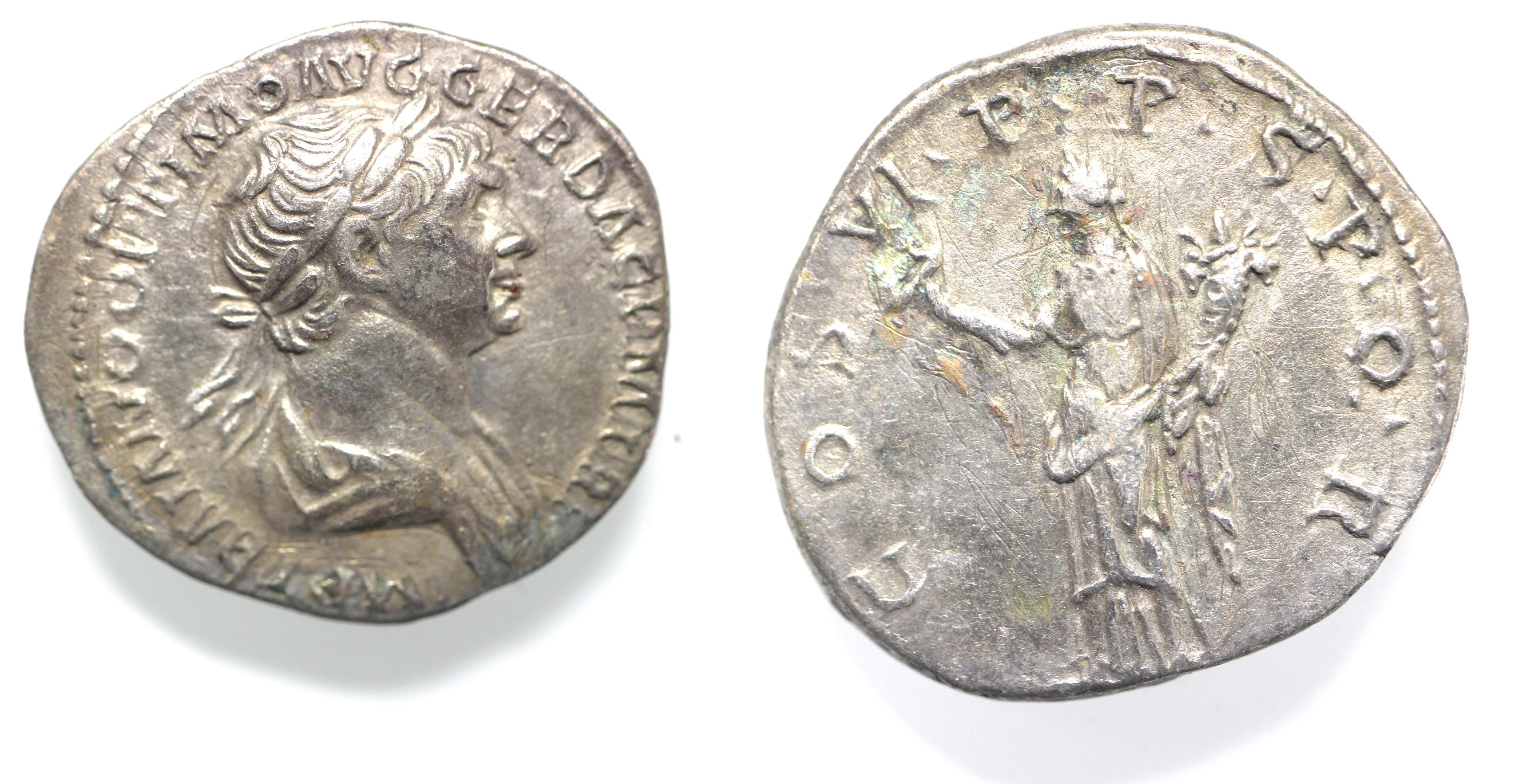 ROMAN. TRAJAN SILVER DENARIUS | Roman Imperial Coins