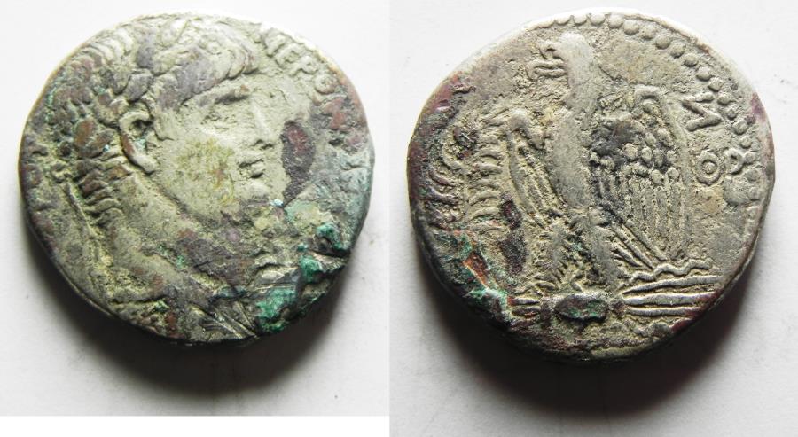 BIBLICAL NERONIAN SELA: Antioch. Nero. AD 54-68. AR Tetradrachm