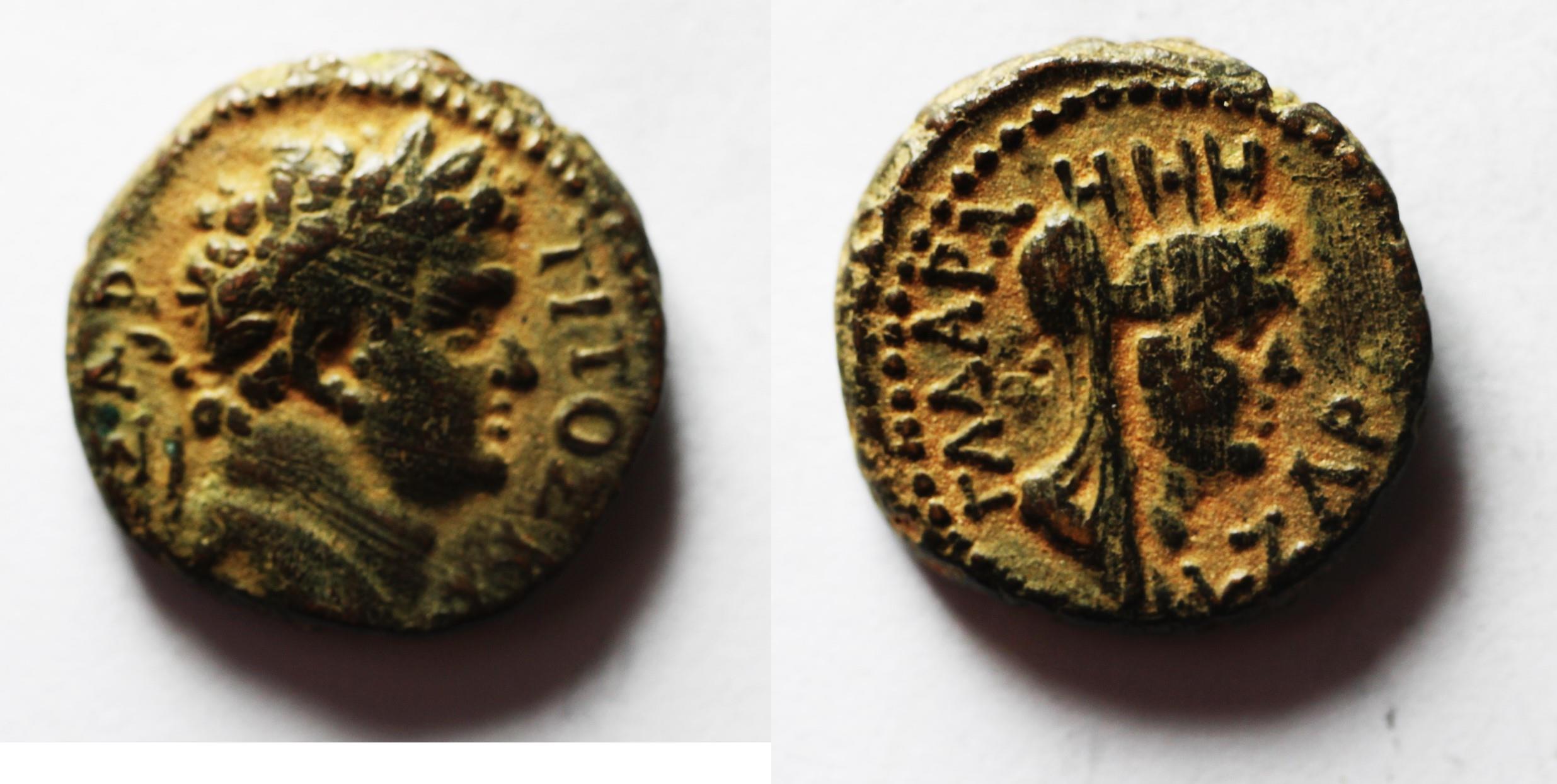 CHOICE QUALITY: Decapolis. Gadara. Titus. As Caesar, AD 69-79. Æ 16 ...