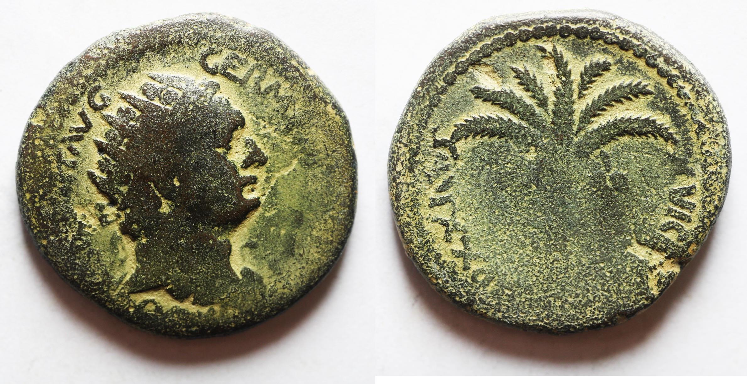 Judaea Capta. Domitian. Caesarea Maritima Mint. 92/93 AD - Palm Tree ...