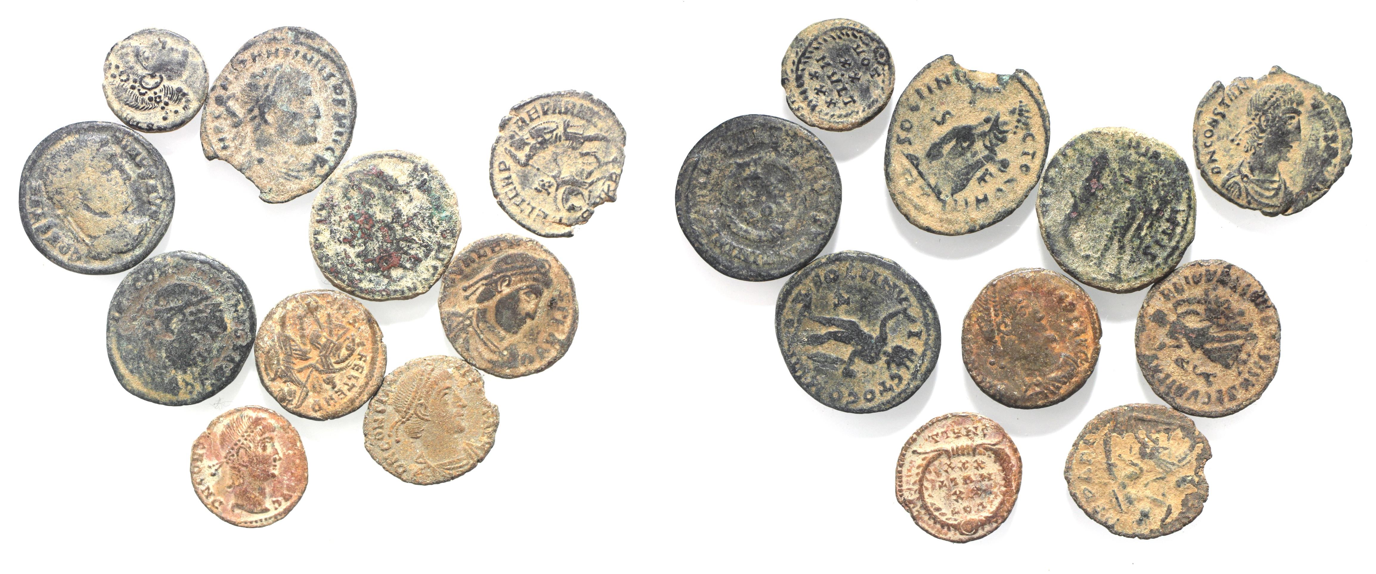 LOT OF 10: ROMAN BRONZE COINS. AS FOUND | Lots & Collections