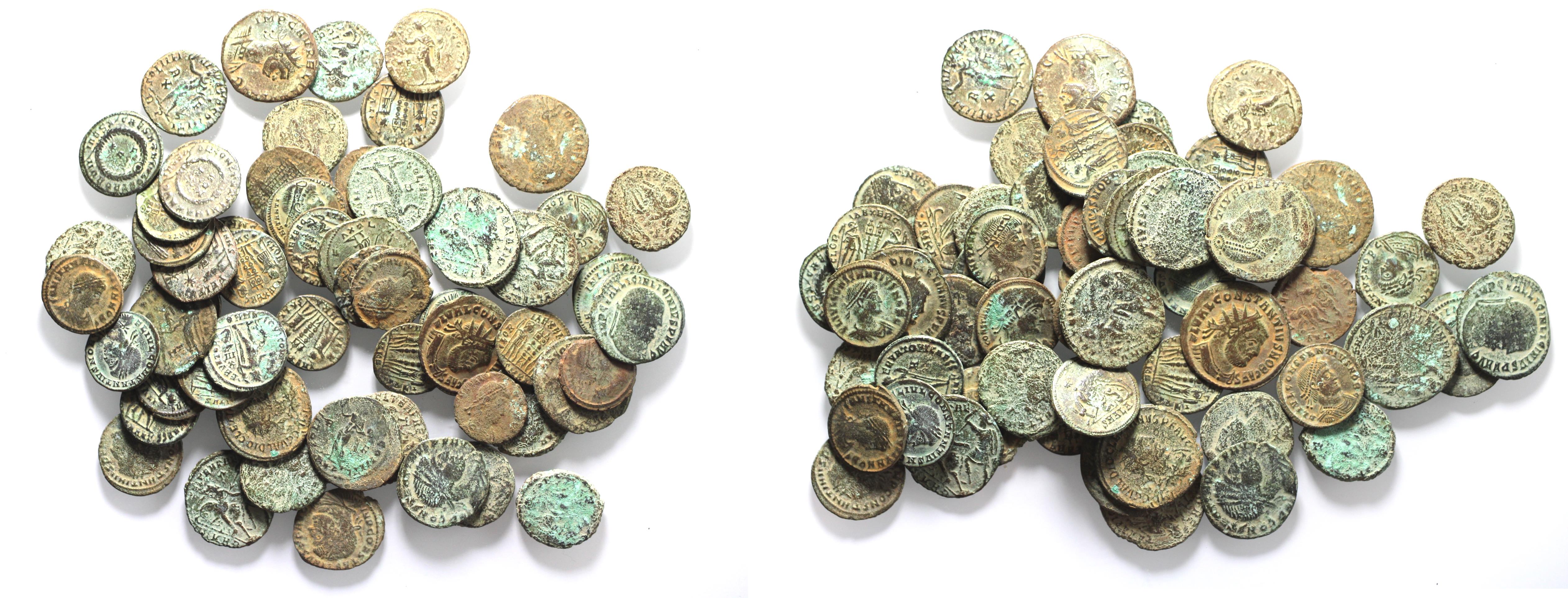 ROMAN IMPERIAL: LOT OF 58 ROMAN AE COINS. | Lots & Collections