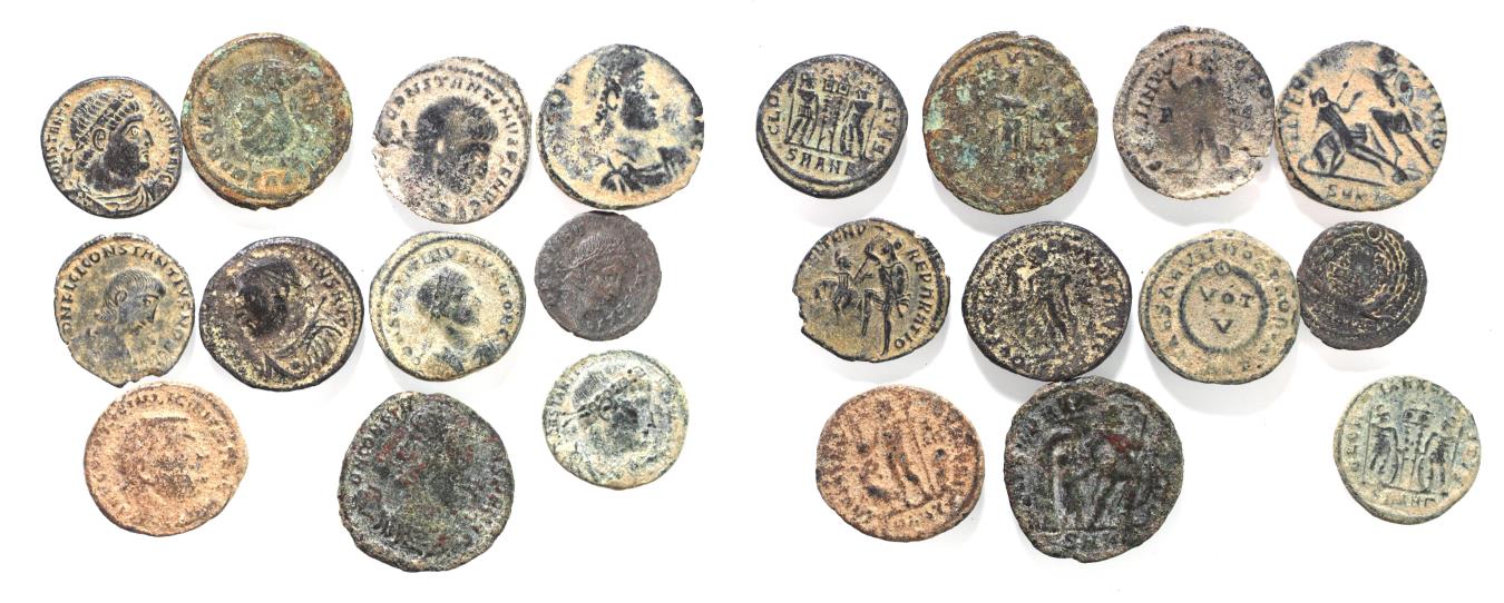 ROMAN. LOT OF 11 AE COINS. AS FOUND | Lots & Collections
