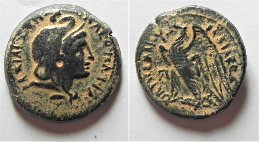 GREEK. Egypt. Ptolemaic kings. Ptolemy VI Philometor (First reign, 180-164 BC). AE 21mm, 6.75g ...