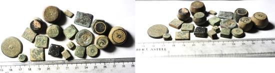 ROMAN / BYZANTINE BRONZE WEIGHTS. LOT OF 20 | Lots & Collections