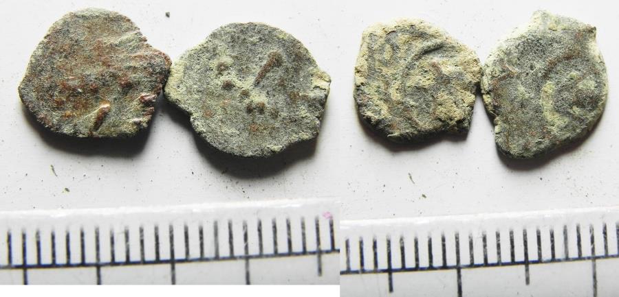 A Pair Of Ancient Biblical Widow's Mite Coins | Greek Coins