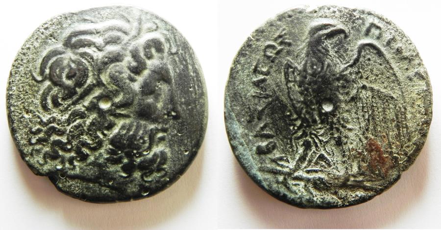 Ptolemaic Kingdom of Egypt. Ptolemy IV Philopator AE 46 mm. 222-204 BC ...