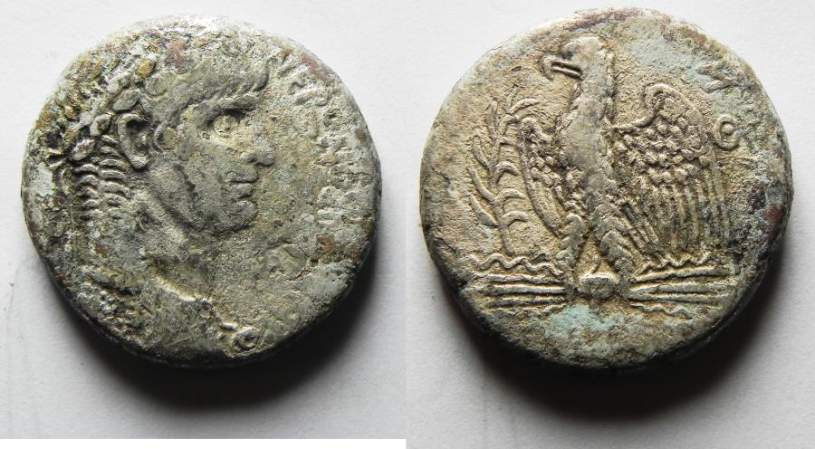 BIBLICAL NERONIAN SELA: Antioch. Nero. AD 54-68. AR Tetradrachm