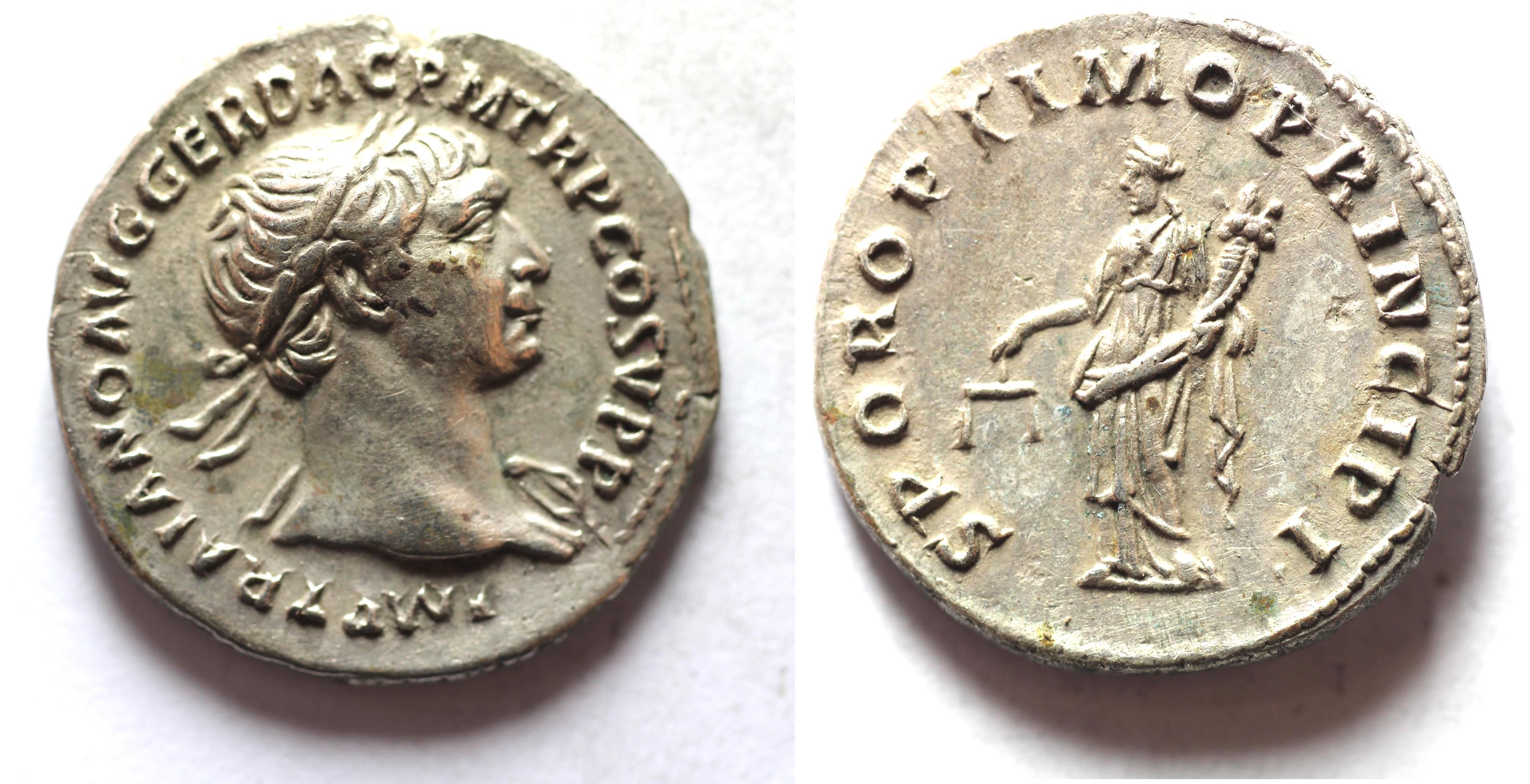A REALLY BEAUTIFUL COIN IN CHOICE CONDITION. ROMAN IMPERIAL . TRAJAN ...
