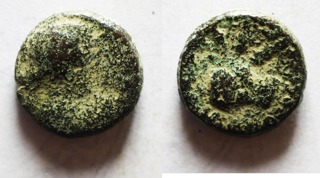 JUDAEA, Herodians. Herod IV Philip, with Livia. 4 BCE-34 CE. Æ 13