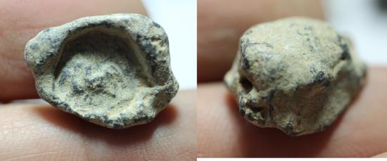 ANCIENT ROMAN LEAD BULLA. QUADRIGA. 200 A.D