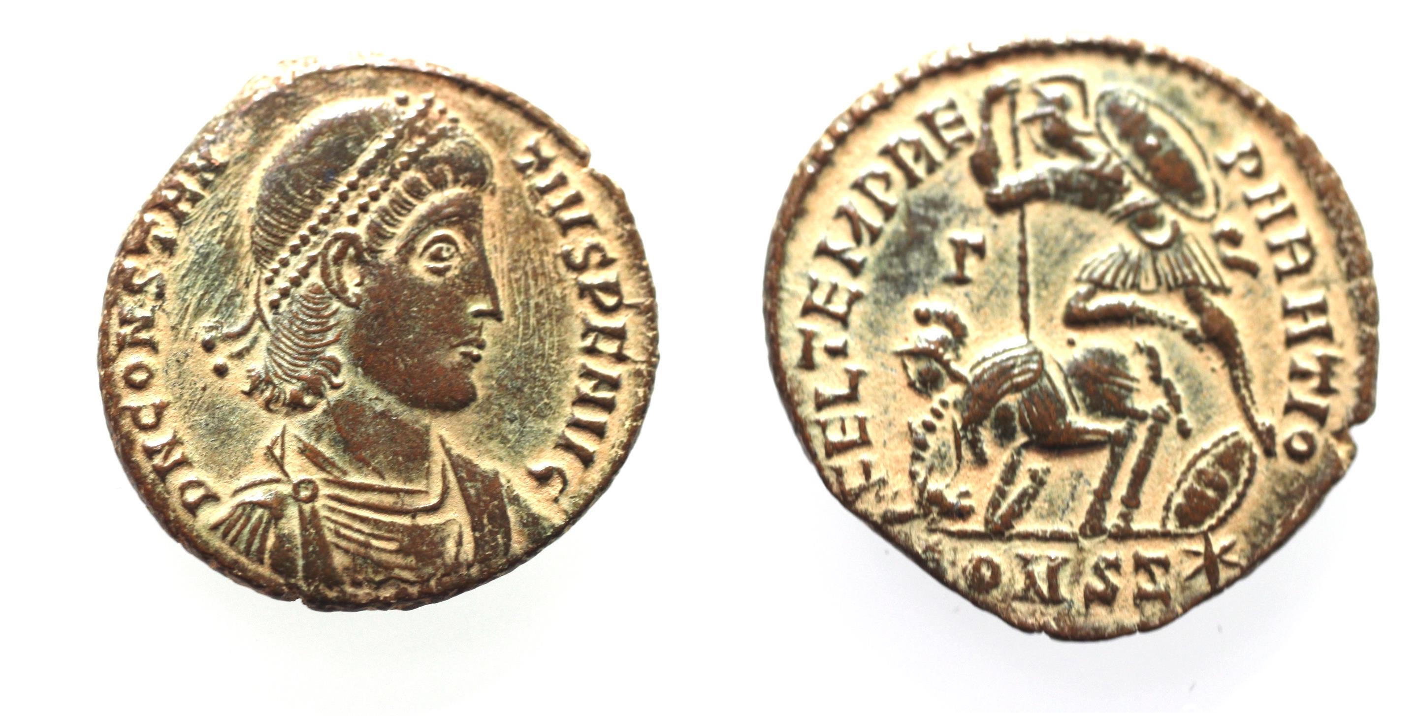 CONSTANTIUS II AE . FALLEN HORSEMAN | Roman Imperial Coins