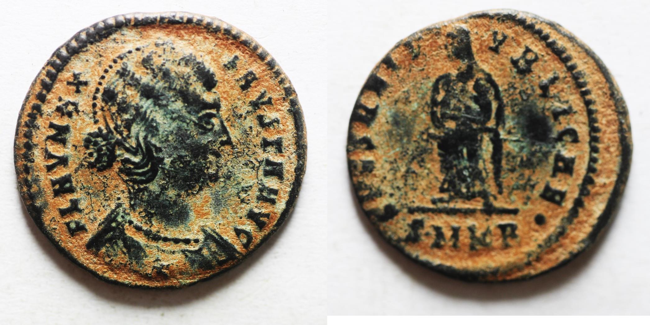 AS FOUND: FAUSTA AE FOLLIS. | Roman Imperial Coins
