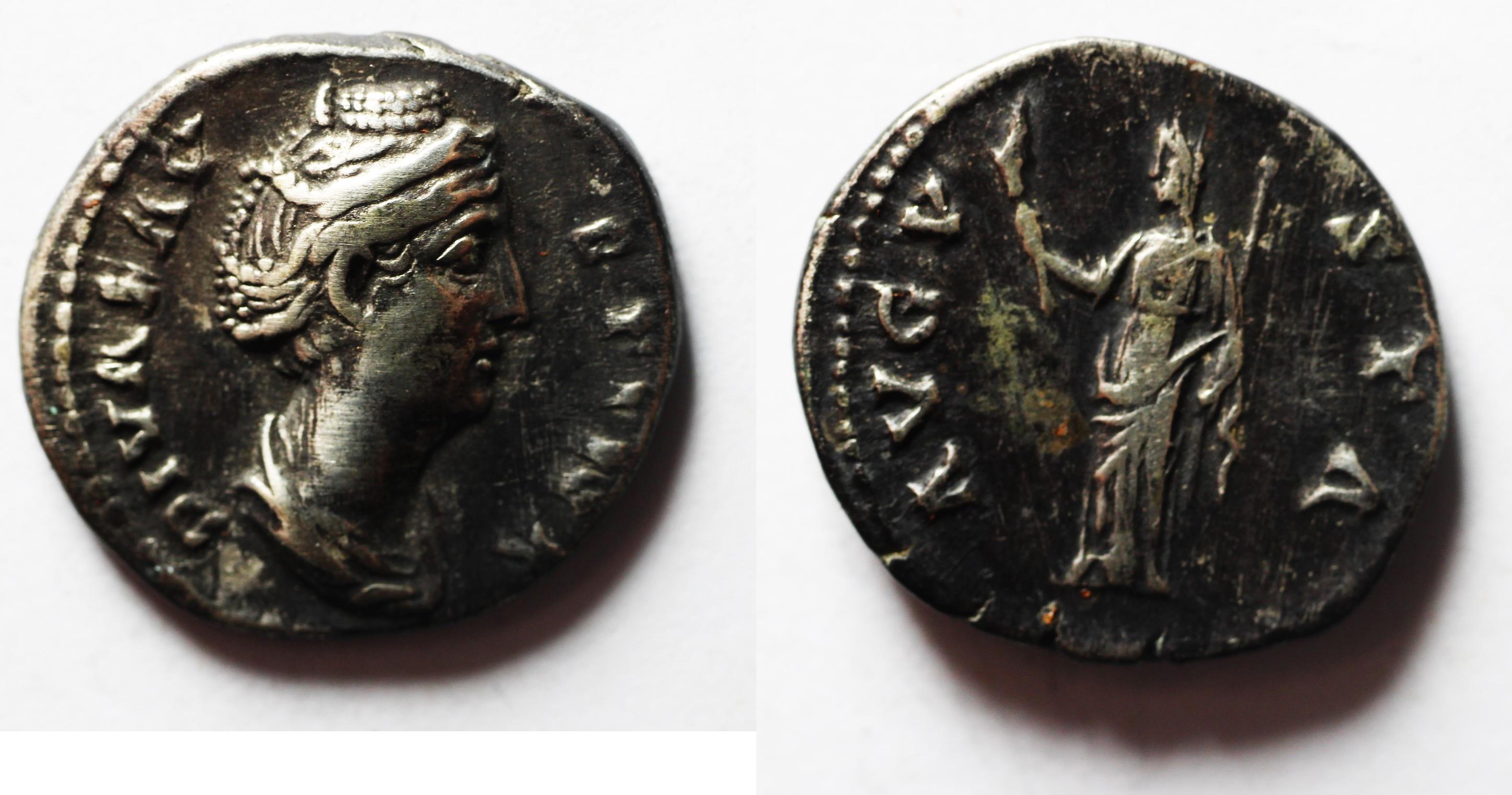 ROMAN IMPERIAL. FAUSTINA SENIOR SILVER DENARIUS | Roman Imperial Coins