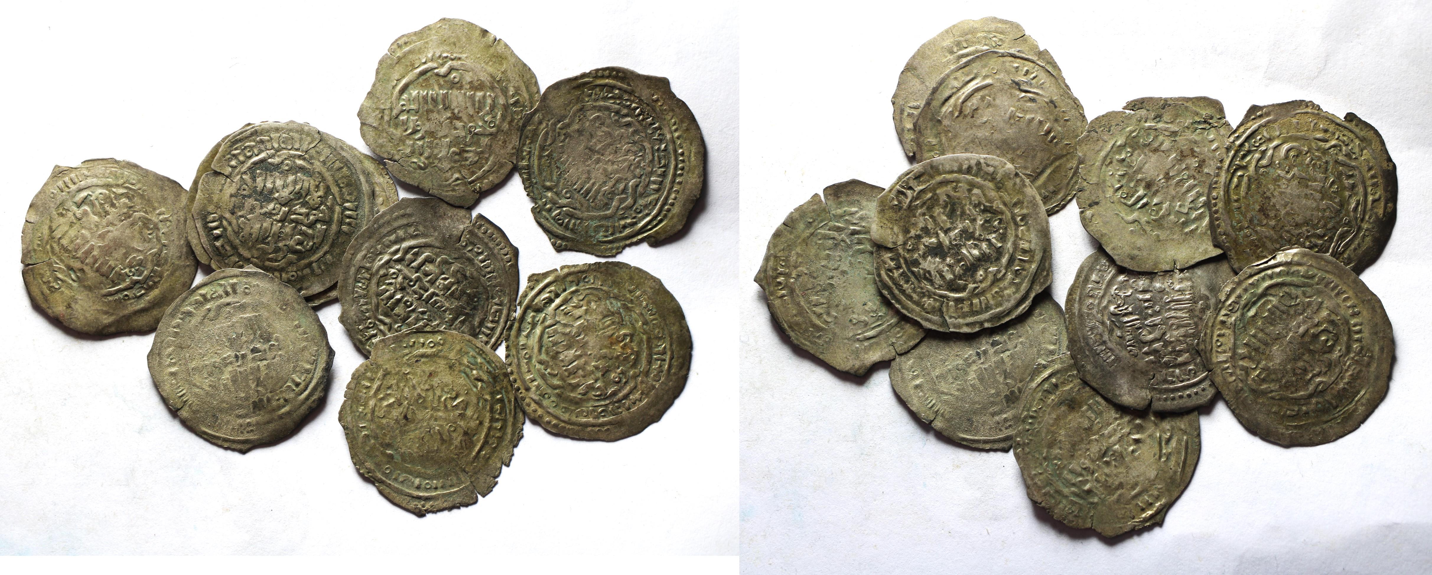 ISLAMIC . LOT OF 10. SILVER DIRHAMS FROM YEMEN. | Islamic Coins