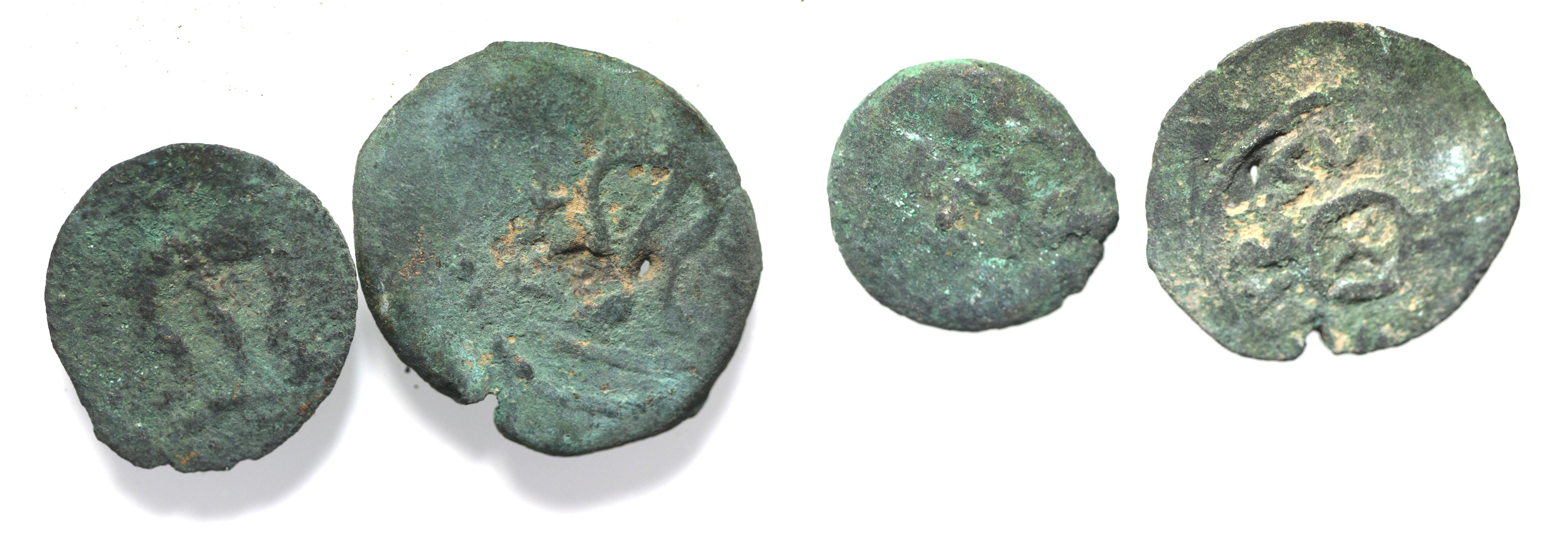 Judaea, The Herodians. Herod I . LOT OF TWO AE COINS | Greek Coins