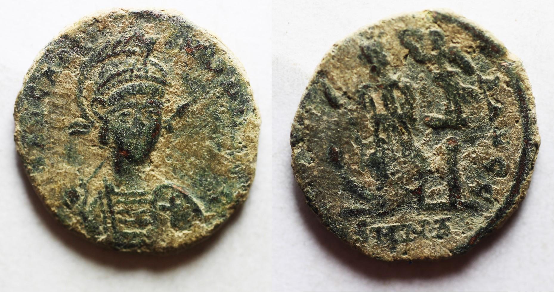 ARCADIUS AE 3 . AS FOUND | Roman Imperial Coins