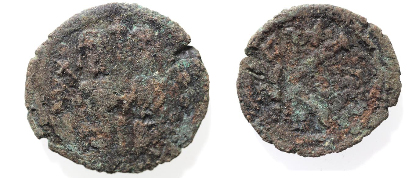 AS FOUND: Arab-Byzantine. AE fals. Beisan (Nysa-Scythopolis) mint ...