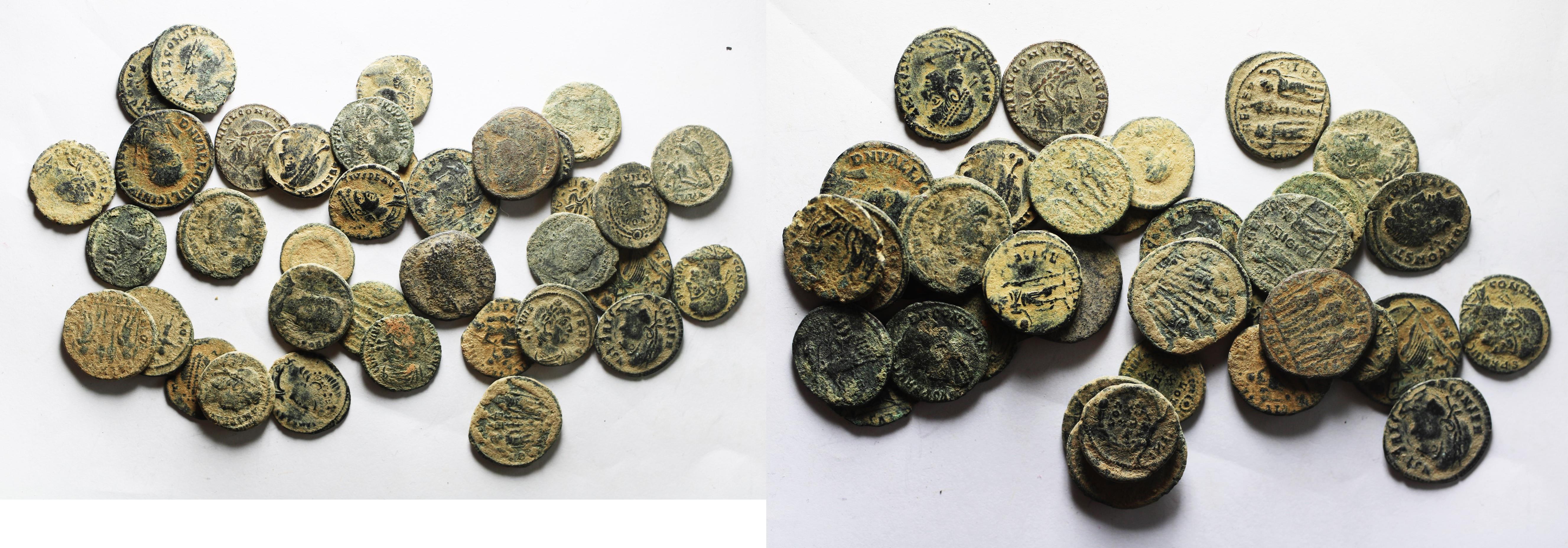 ROMAN IMPERIAL. LOT OF 36 AS FOUND ROMAN AE COINS | Lots & Collections
